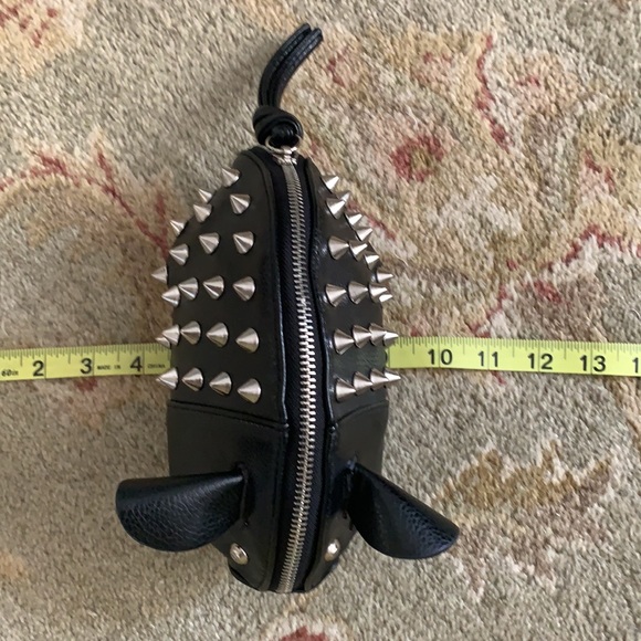 Fiona Lang London | Bags | Fiona Lang London Black Spiked Mouse Clutch ...